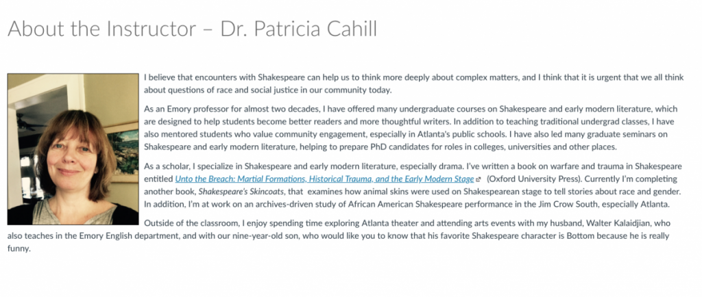 Teaching with Canvas – Dr. Patricia Cahill Utilizes Arc to Get Students ...