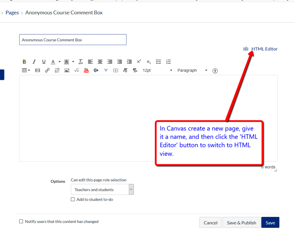 Adding An Anonymous Comment Box In Canvas – Digital Matters
