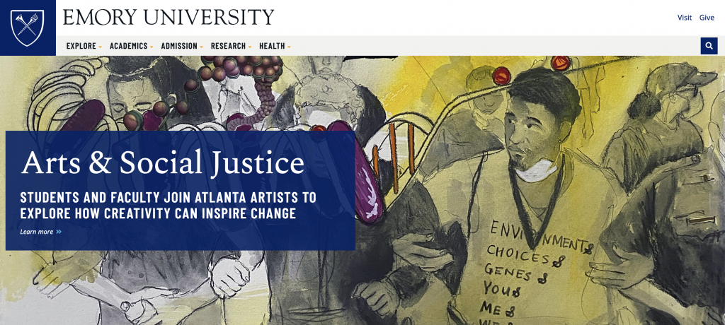 ECDS Helps Build Website for Emory’s Arts and Social Justice Fellows ...