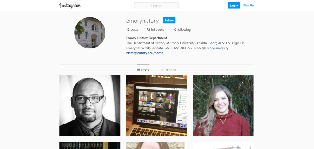 @emoryhistory: History Department Launches Instagram Account – News ...