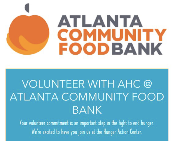 Volunteer at Atlanta Community Food Bank – The Confounder