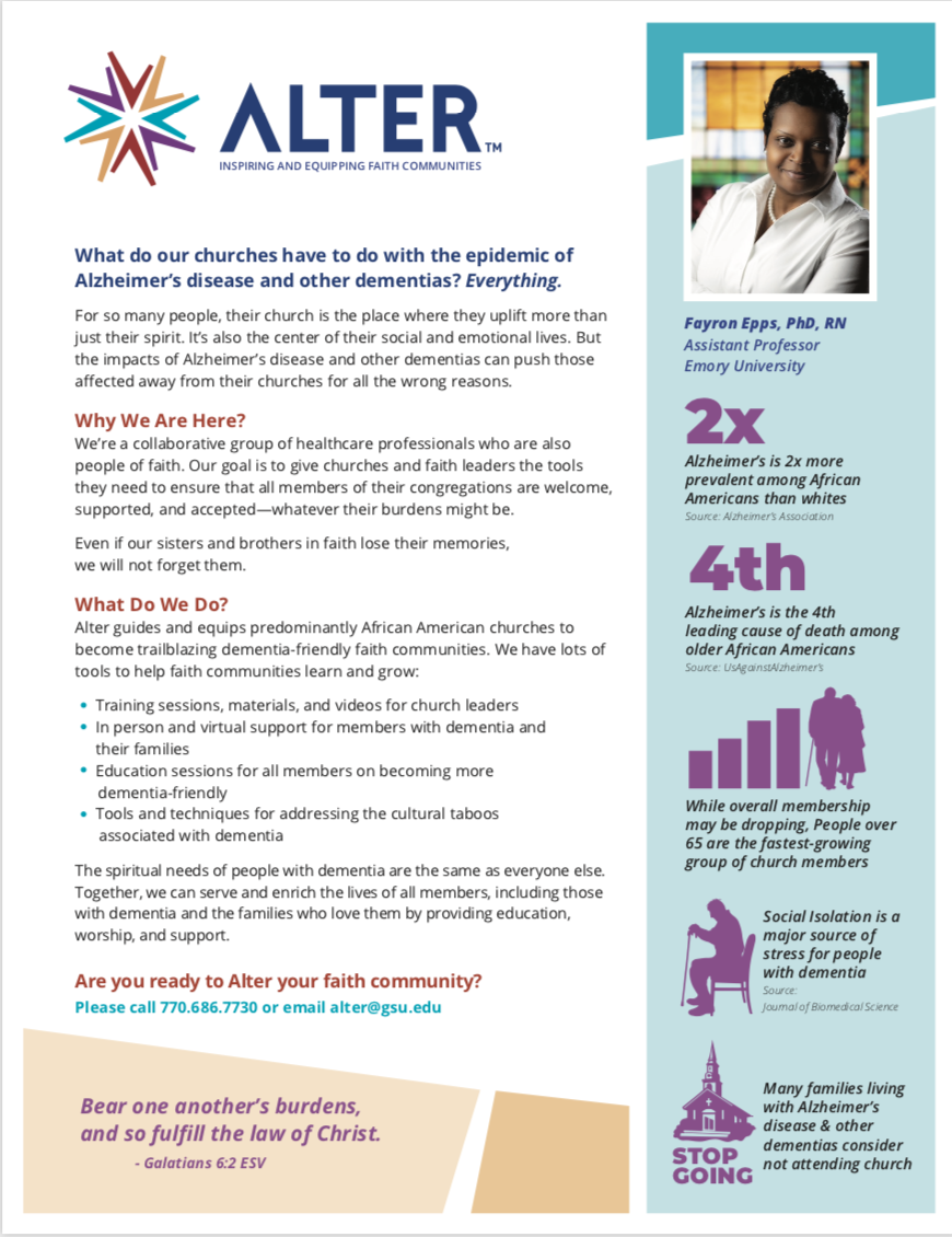 Alter Program – Faith Village Research Lab