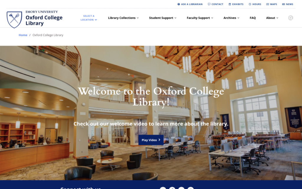 New Oxford Library Website Coming January 2022 – Oxford College Library ...