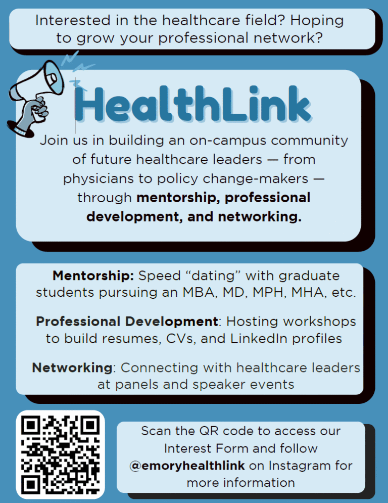 Get Connected with HealthLink! – Emory Pre-Health Advising Opportunities