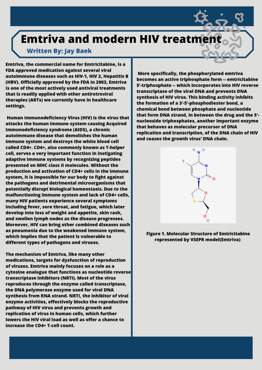 Emtriva and modern HIV treatment – Pathways for Undergraduate ...