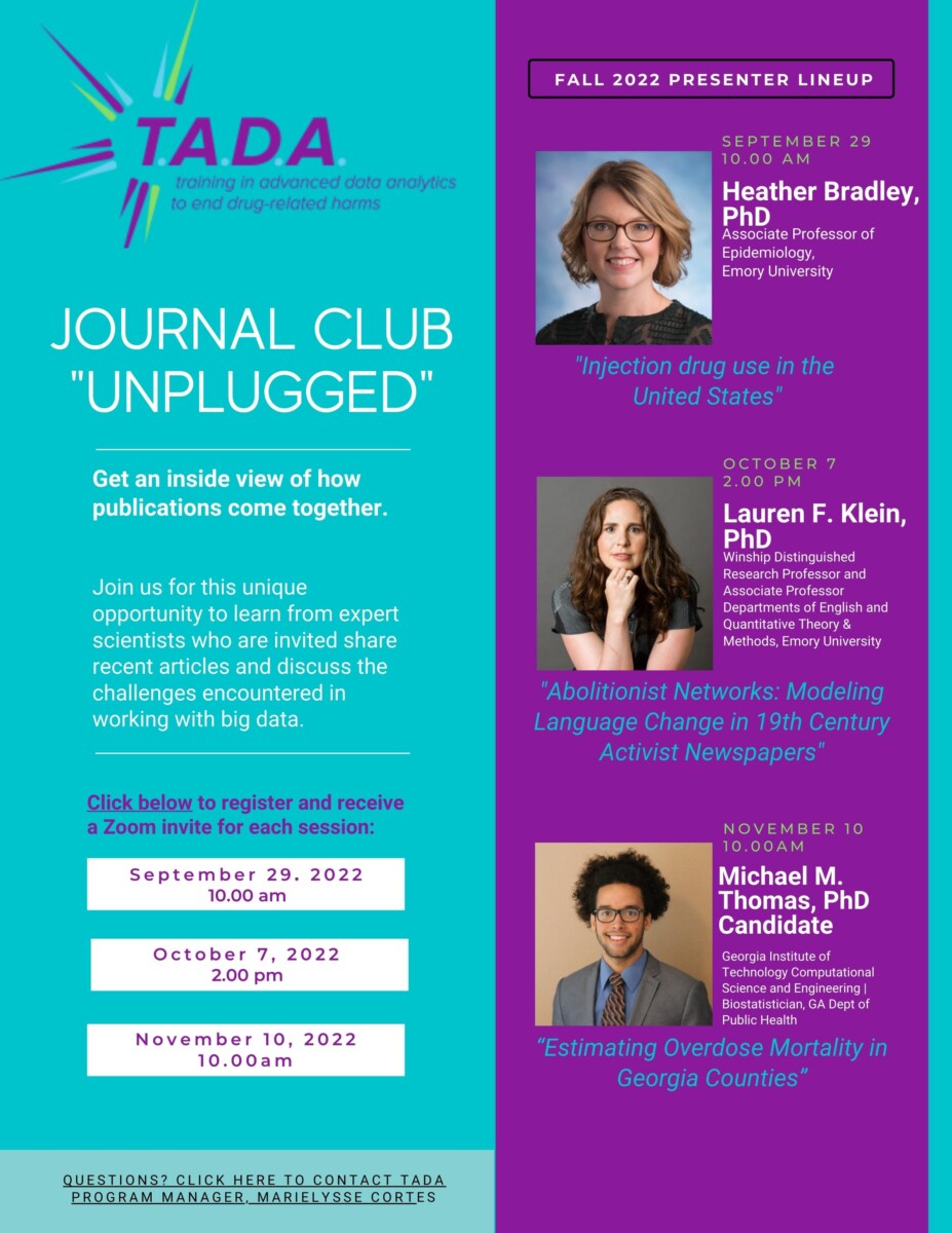 TADA Events – Spark – Science to end drug-related harms