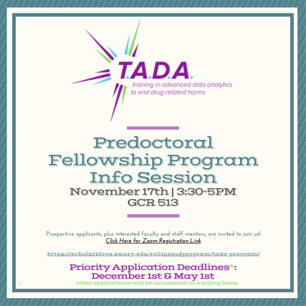 TADA Events – Spark – Science to end drug-related harms