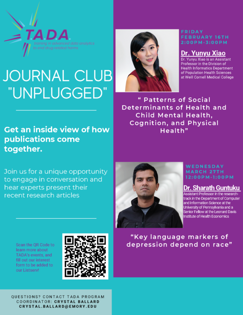 TADA Events – Spark – Science to end drug-related harms