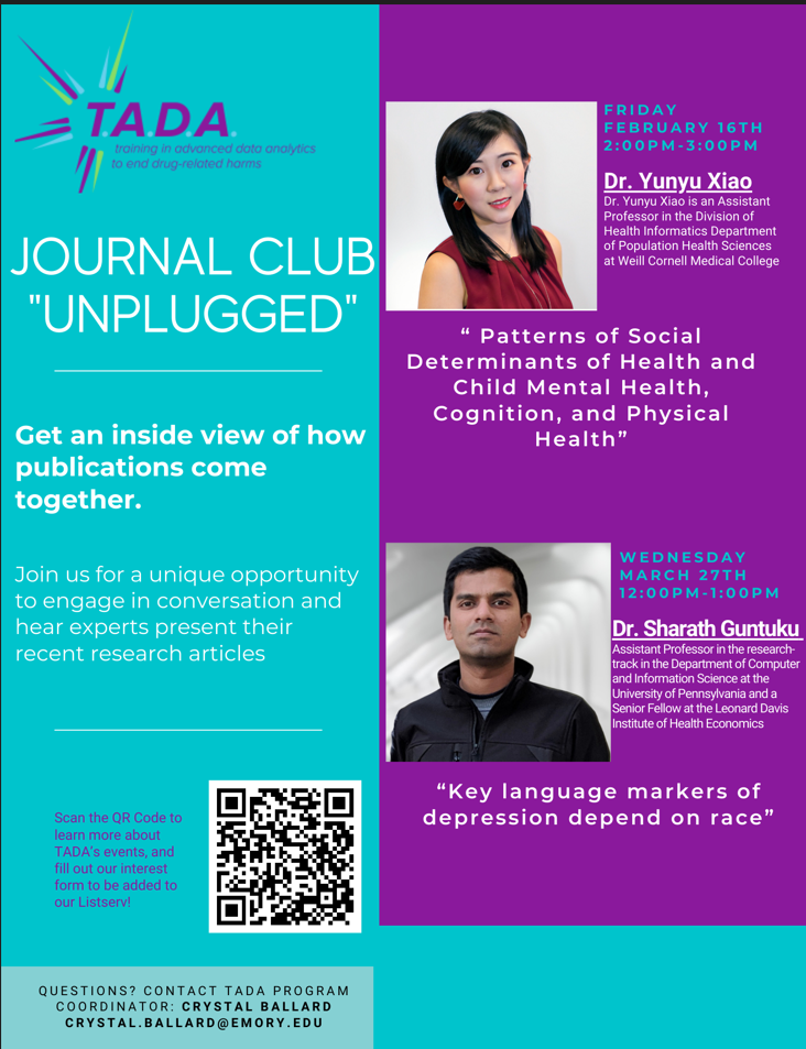 TADA Journal Club Flyer_Spring 2024_web – Spark – Science to end drug ...