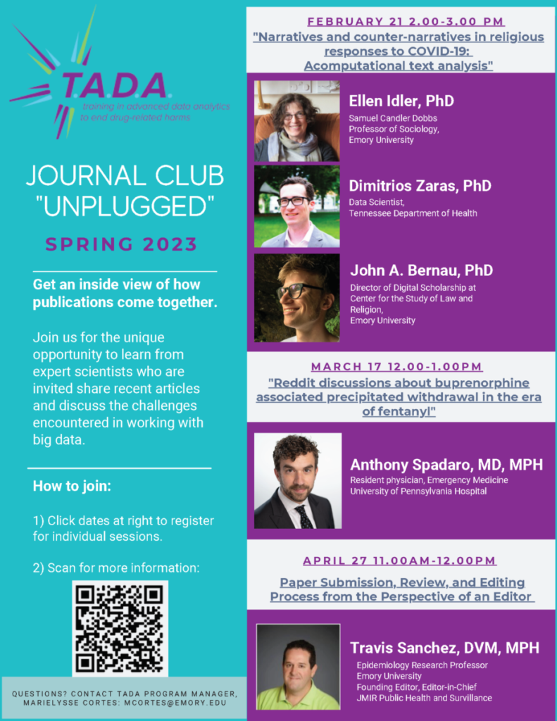 TADA Events – Spark – Science to end drug-related harms