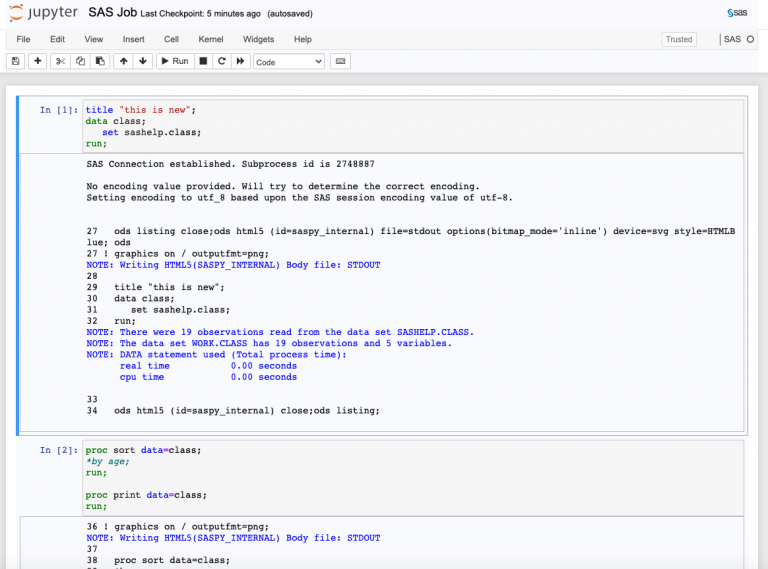 Running SAS using Jupyter Notebook – BIOS at RSPH