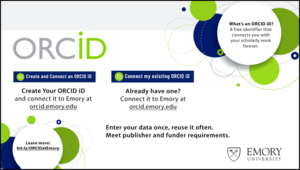 Emory Campaign to Connect your ORCID iD – WHSC Library News